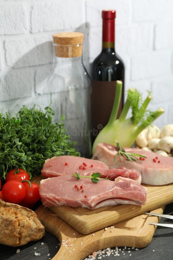 Concept De Cuisine Savoureuse De La Viande Image stock - Image du ...