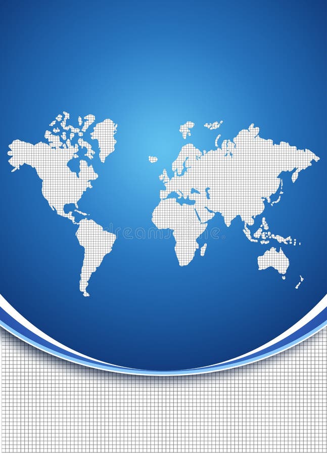 Concept De Fond De Carte Du Monde Illustration Stock - Illustration du ...