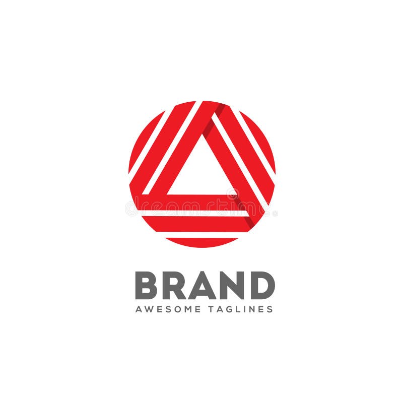 Concept De Logo De La Lettre a De Triangle Illustration de Vecteur ...