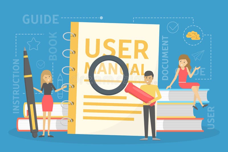 Concept De MANUEL D'UTILISATION Guide Ou Instruction Illustration de ...