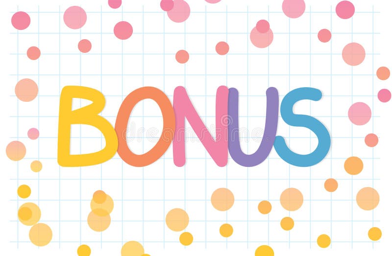 Concept De Mot Bonus Coloré Illustration de Vecteur - Illustration du ...