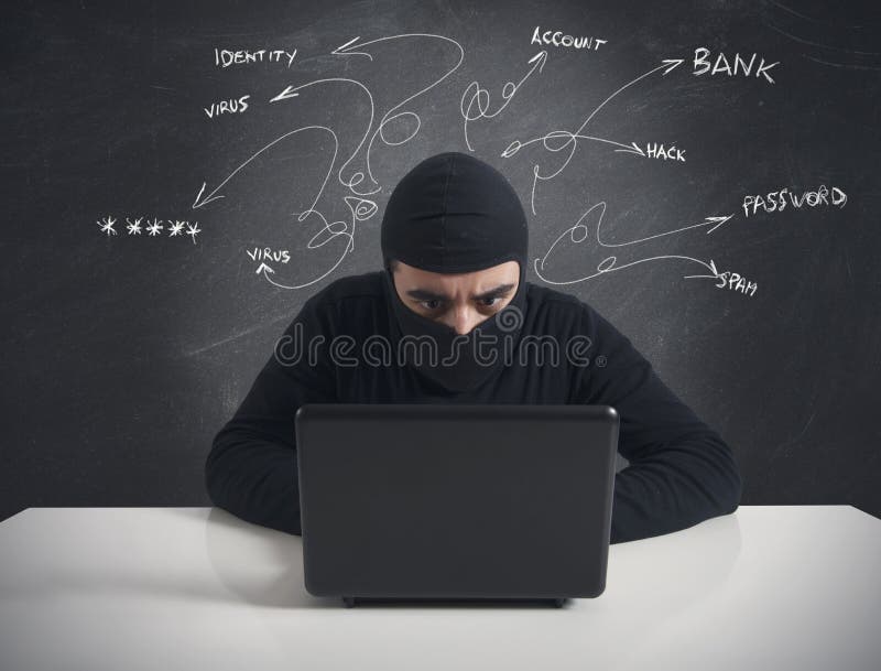 Concept De Pirate Informatique Et De Virus Informatique Image stock ...