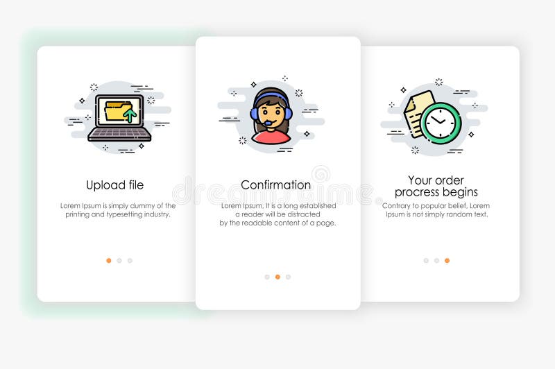 Concept De Processus D'ordre Comment Passer Commande Illustration ...