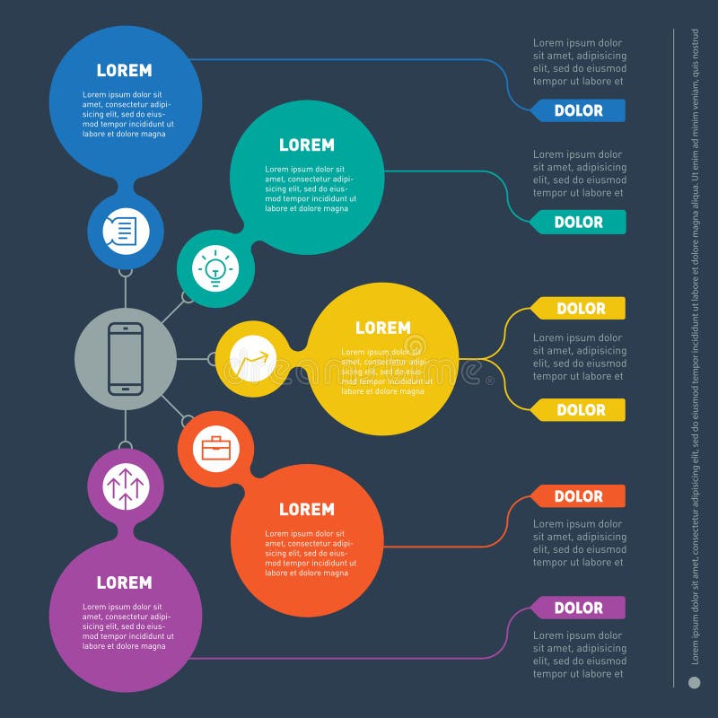 Concept De Présentation D'affaires Avec Cinq Options Calibre De Web De ...