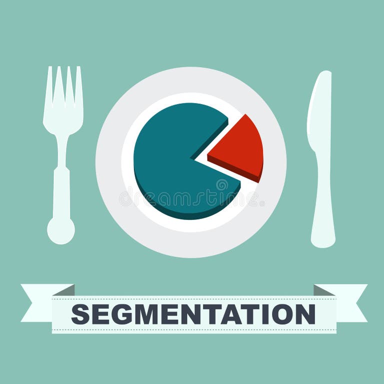 Concept De Segmentation - Le Diagramme D'un Plat, Un Segment Est ...