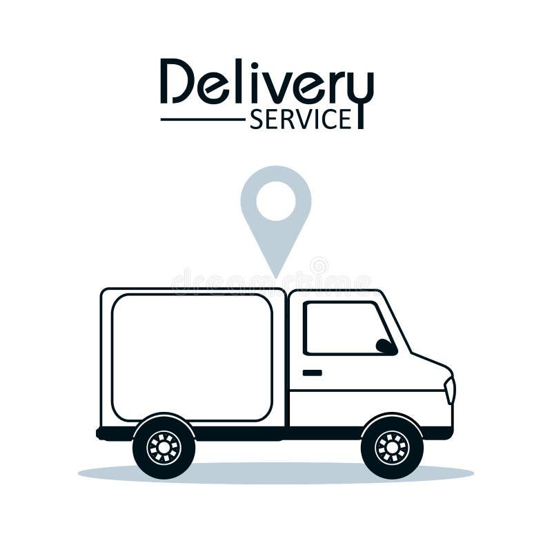 Concept De Service De Distribution Illustration de Vecteur ...