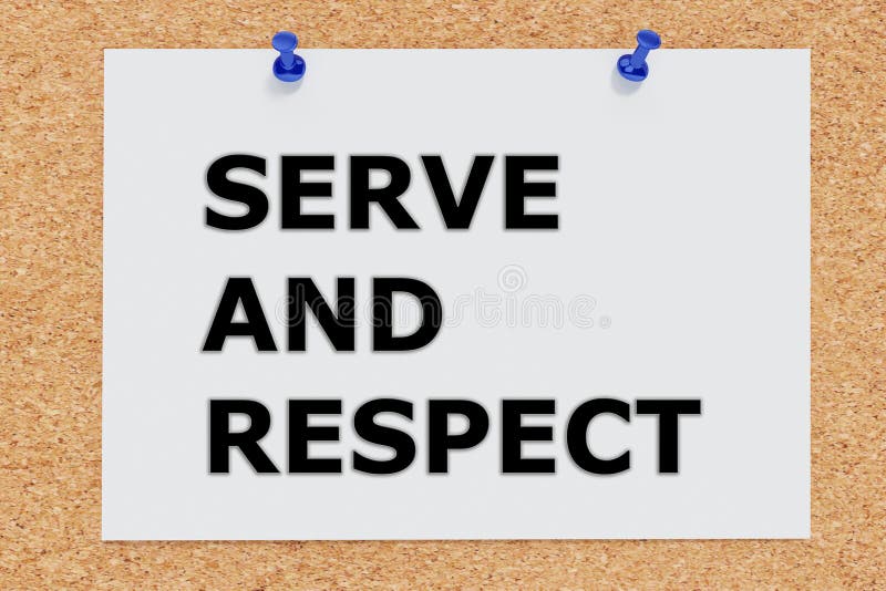 Concept De Service Et De Respect Illustration Stock - Illustration du ...