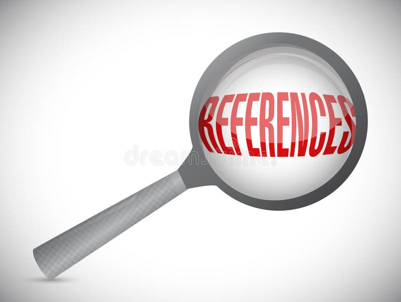 Concept De Signe De Recherche De Références Illustration Stock ...