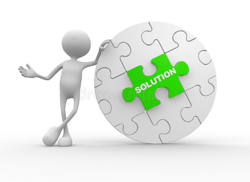 Solution illustration stock. Illustration du connexion - 26601826