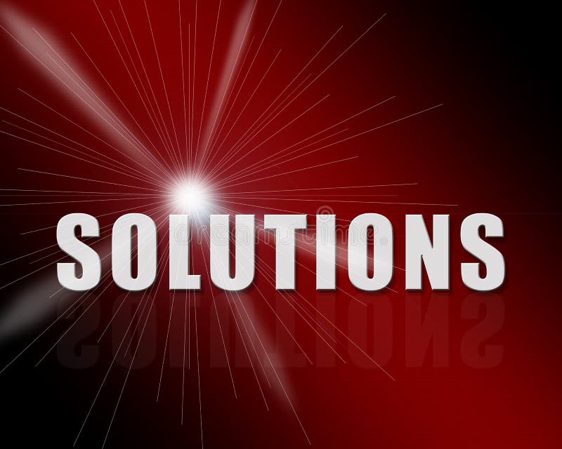 Solutions illustration stock. Illustration du réflexion - 6731844
