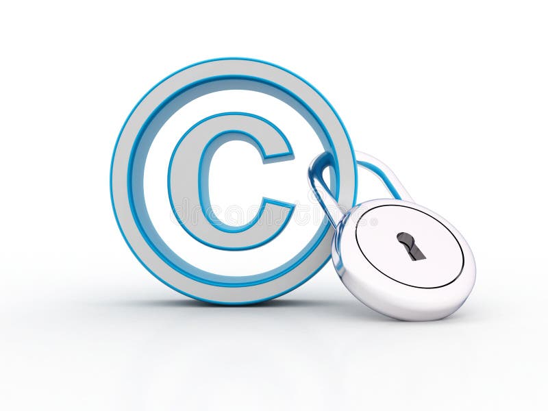 Concept De Symbole De Copyright De L'illustration 3d Illustration Stock ...