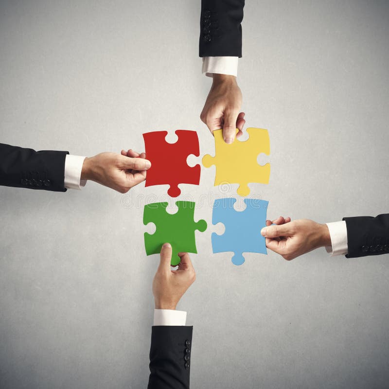 Concept De Connexion De Collaboration De Travail D'équipe D'affaires ...