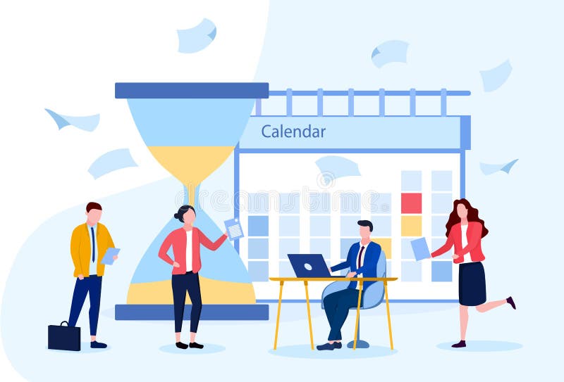 Concept of Deadline in Business Company Stock Vector - Illustration of ...