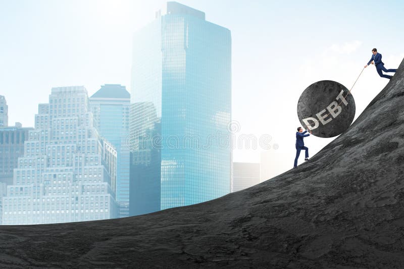 Concept of debt and loan stock image. Image of financial - 165490501