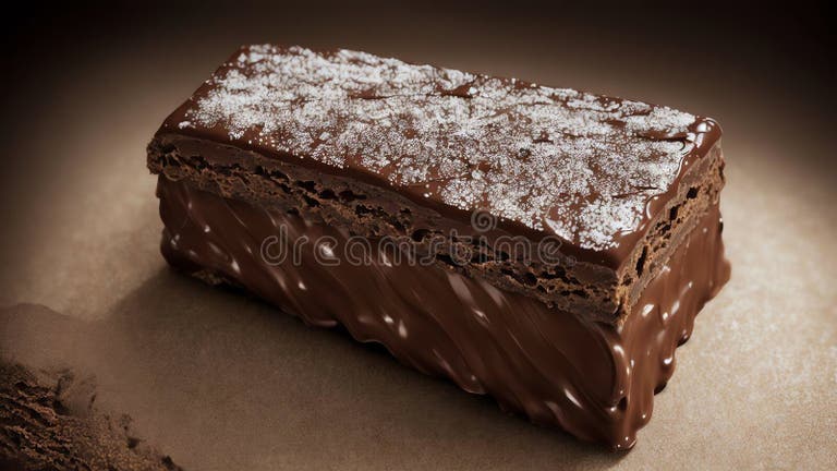 Decadent Milk Chocolate Bar.AI Generated Stock Illustration ...