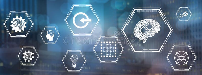 Concept of deep learning stock photo. Image of blockchain - 309940312