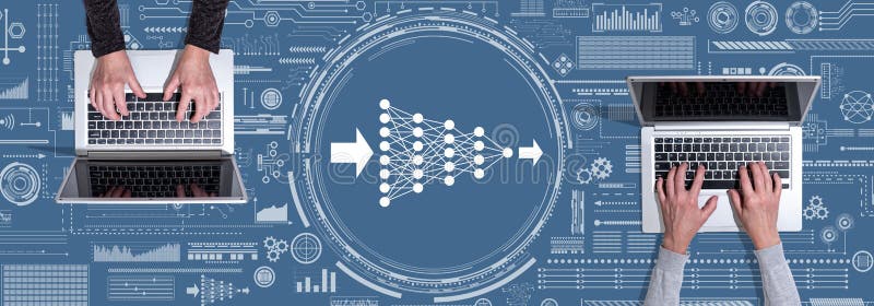 Concept of deep learning stock photo. Image of futuristic - 264009088