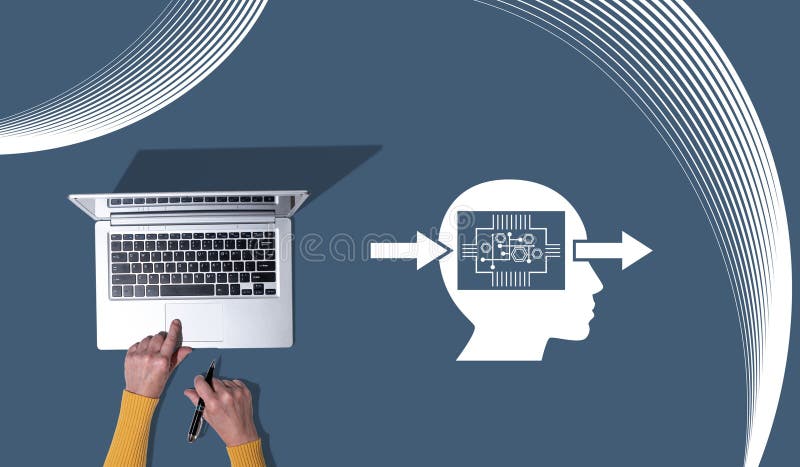 Concept of deep learning stock photo. Image of laptop - 269920602