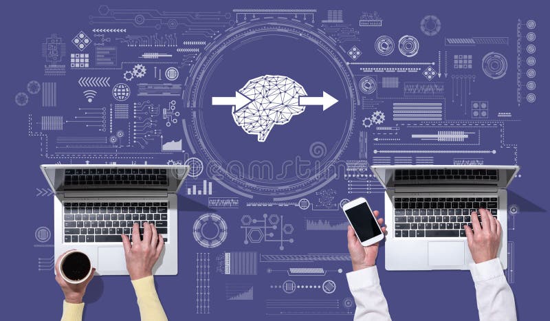 Concept of deep learning stock image. Image of data - 365499497