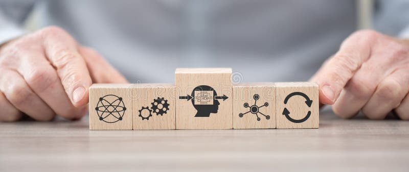 Concept of deep learning stock image. Image of science - 298929771