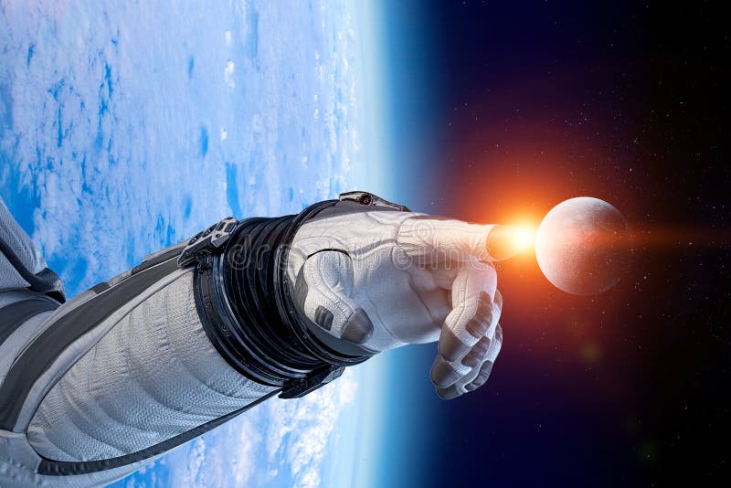 Concept of Deep Space Exploration. Mixed Media Stock Photo - Image of ...