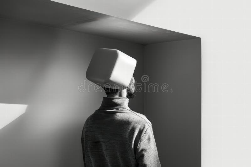 Concept of Deep Thinking and Cognitive Process Visualization Stock ...