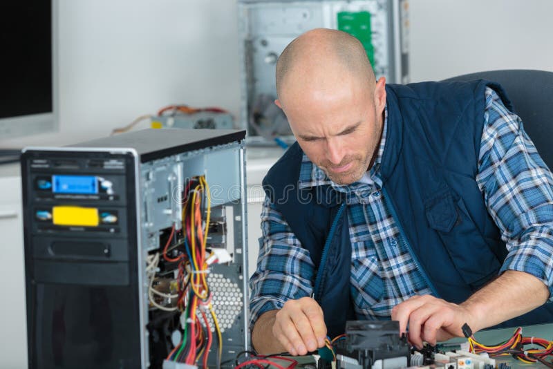 Concept Defects in Hardware Stock Photo - Image of wire, computer ...