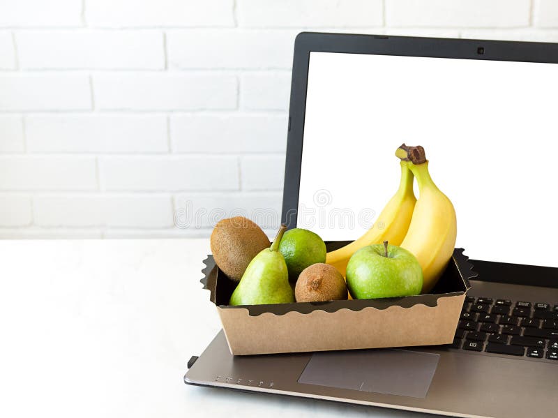The Concept of Delivering Fruit from the Store Via the Internet. Waste ...