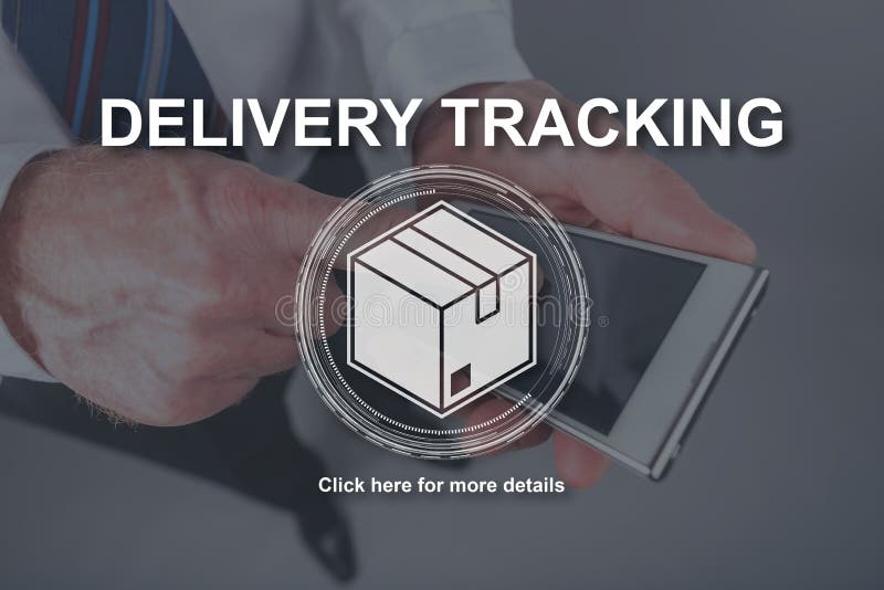 Delivery Tracking Concept on a Smartphone Stock Photo - Image of ...