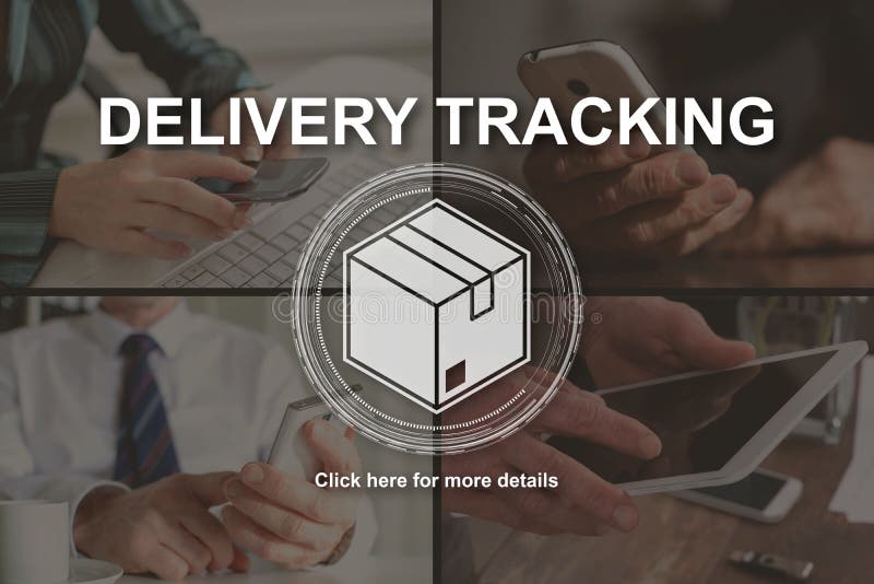 Delivery Tracking Concept on a Smartphone Stock Photo - Image of ...