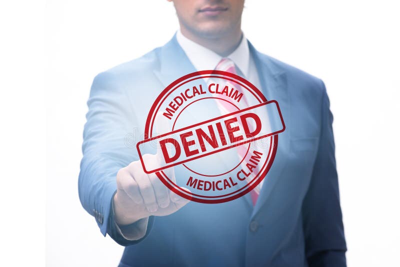 Concept of Denying Medical Insurance Claim Stock Image - Image of ...