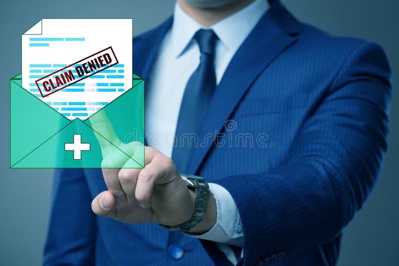 Concept of Denying Medical Insurance Claim Stock Photo - Image of ...