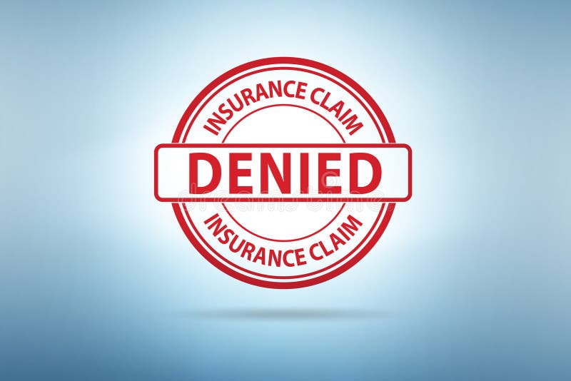 Concept of Denying Medical Insurance Claim Stock Image - Image of ...