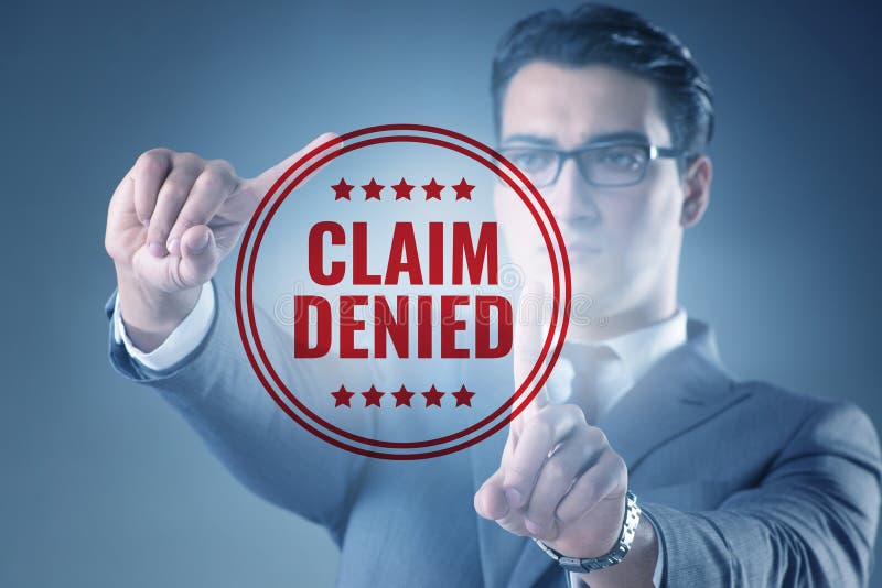 Concept of Denying Medical Insurance Claim Stock Photo - Image of sign ...