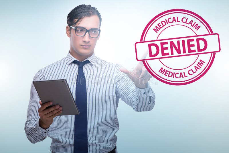 Concept of Denying Medical Insurance Claim Stock Image - Image of ...