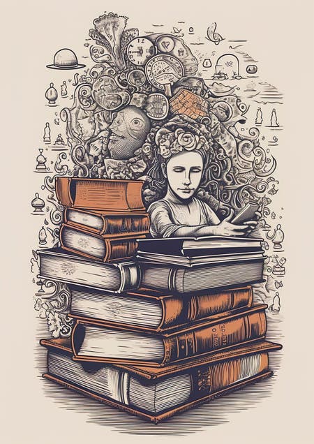 Concept Depicting the Path To Knowledge. Acquiring Knowledge for ...