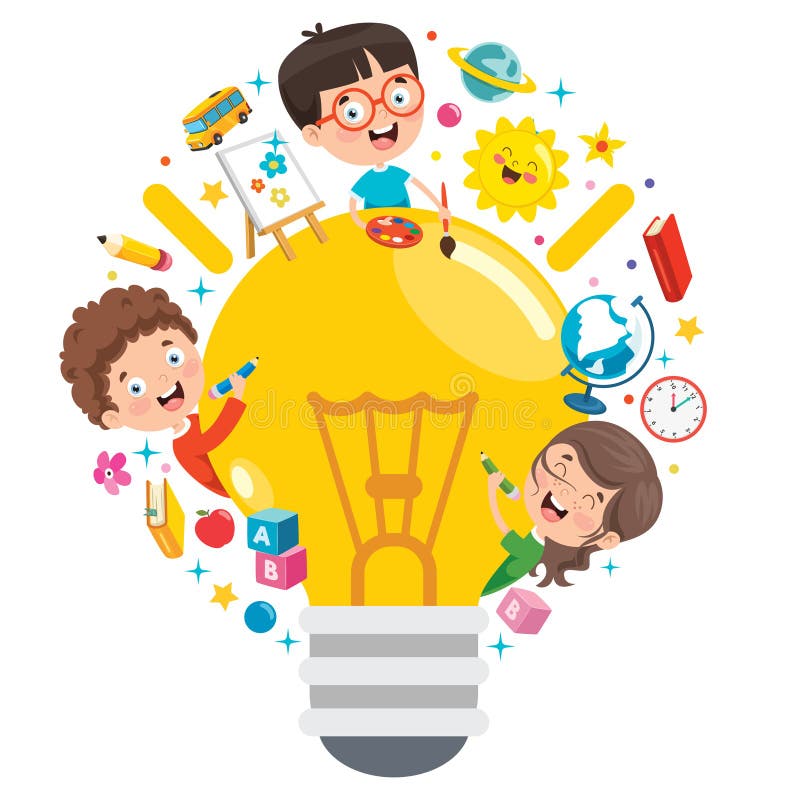 Concept Design for Creative Thinking Stock Vector - Illustration of ...