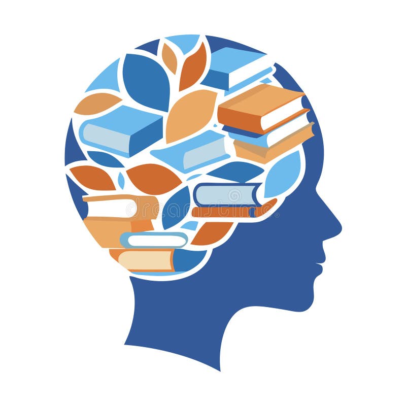 Conceptual Illustration of Knowledge and Learning: Head Filled with ...