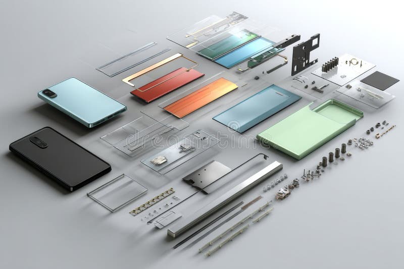 Exploded View of Air Conditioner Components Stock Photo - Image of hvac ...