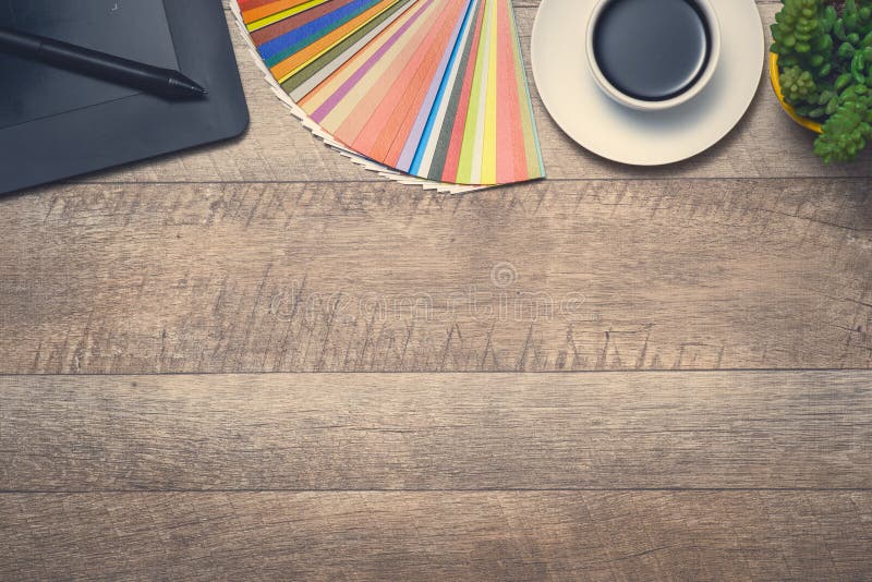 Concept of Designer Work Station. Stock Image - Image of glass, working ...