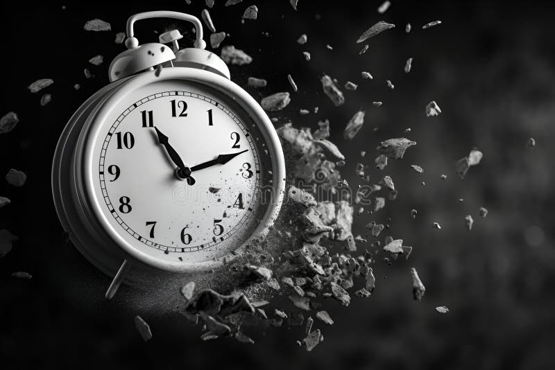 The Concept of the Destruction of Old or Passing Time, the Clock is ...