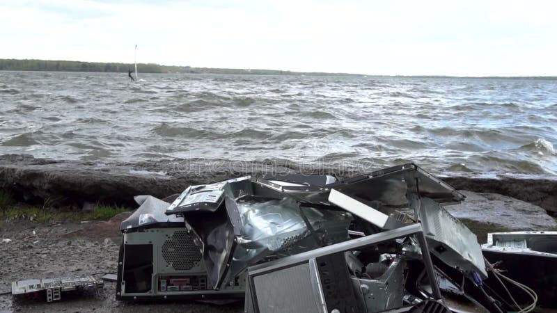 The Concept of Destruction of Technology. Smashing a Computer with ...