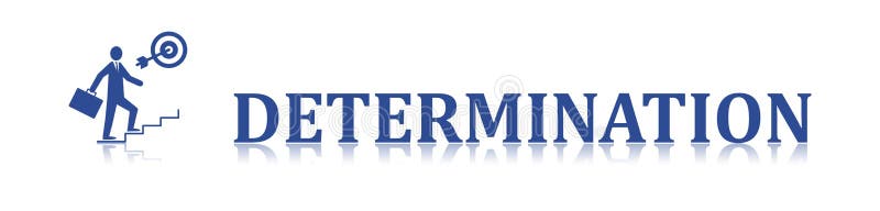 Concept of determination stock illustration. Illustration of business ...