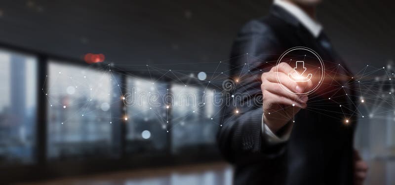 Concept of Developing Data Downloading To a Complex System Stock Photo ...