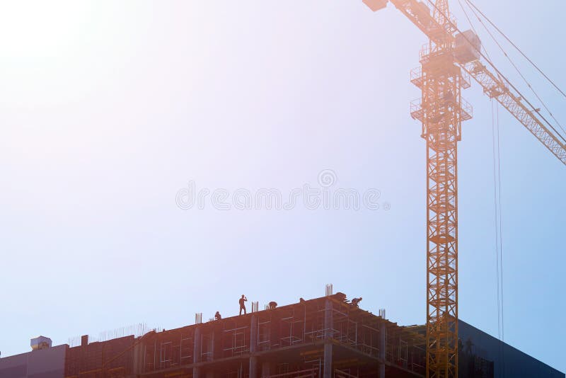 The Concept of Development of Construction in Cities. Stock Image ...