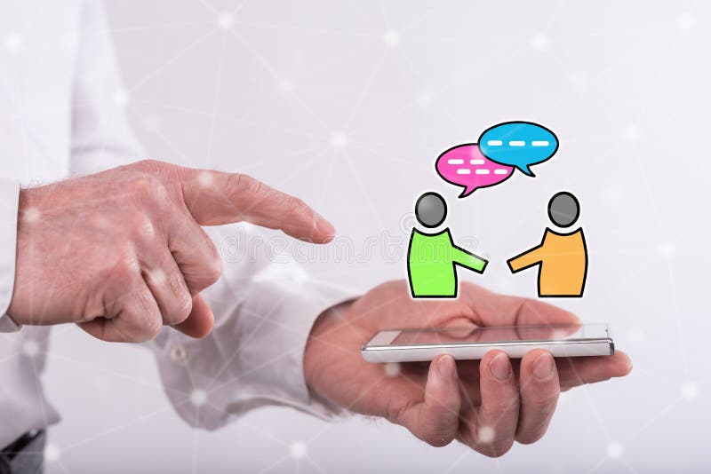 Concept of dialog stock photo. Image of person, concept - 97668080