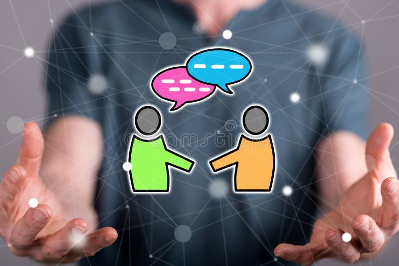 Concept of dialog stock photo. Image of design, social - 119389498