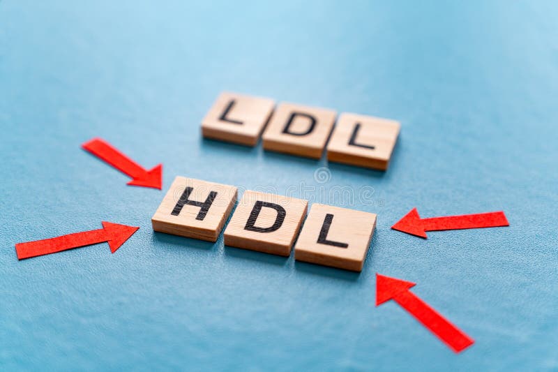Concept of Differentiation between LDL and HDL Cholesterol Stock Photo ...