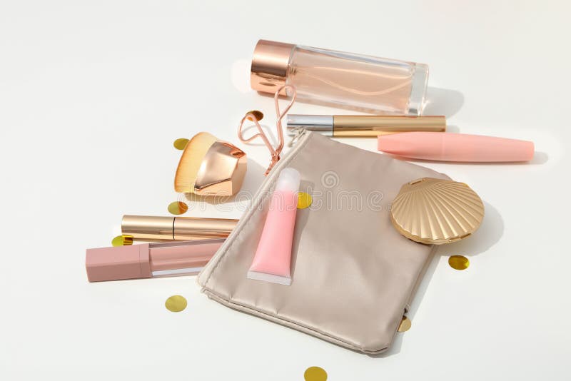 Concept of Different Female Accessories, Different Cosmetics Stock ...