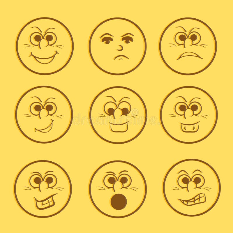 Split Personalities Faces stock illustration. Illustration of profiles ...